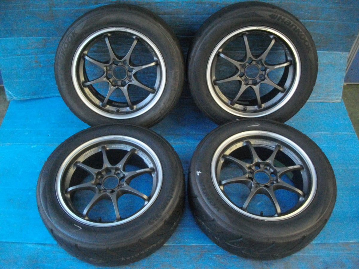 SA 2466 RAYS CE28CR クラブレーサー 鍛造/軽量 15x7J+38 100 4H ハンコック ベンタスTD 195 ...