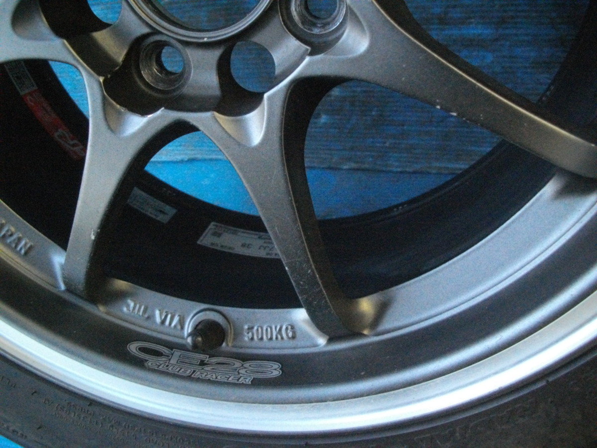 SA 2466 RAYS CE28CR クラブレーサー 鍛造/軽量 15x7J+38 100 4H ハンコック ベンタスTD 195 ...