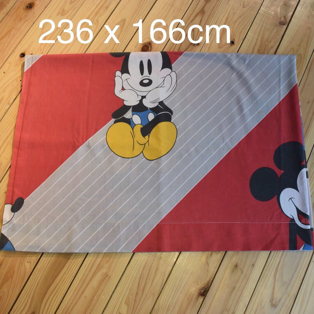 Vintage ベッドシーツ オールド ディズニー ミッキー リメイク生地 素材 オフィシャル アメリカ仕入れ ヴィンテージ ビンテージ ...