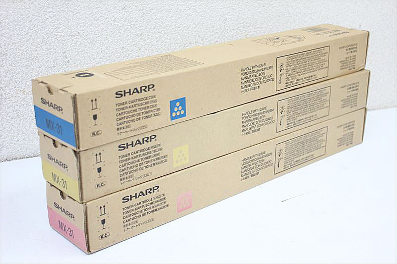 A5878NU トナーカートリッジ シャープ MX-31 SHARP マゼンタ シアン イエロー 3色セット MX-2301FN/MX ...