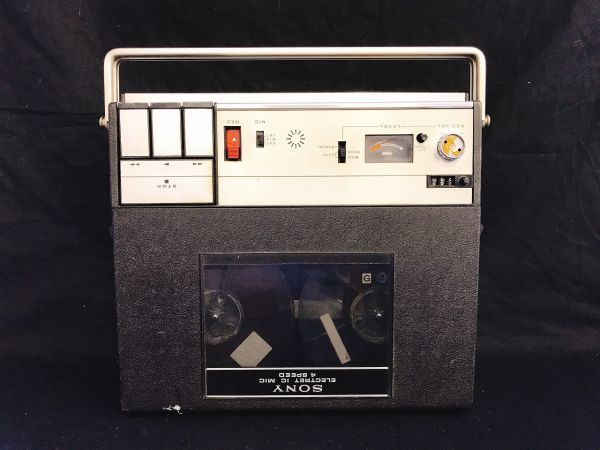 C017-eA1521 SONY ELECTRET IC MIC TAPECORDER TC-4805 昭和レトロ ソニー テープコーダー ...