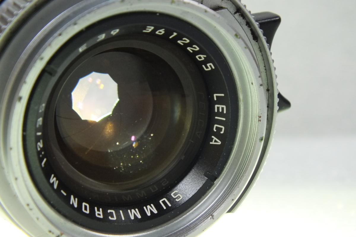 送料一律 Leica ライカ M6 フィルムカメラ レンズ:SUMMICRON-M 1:2/35 E39 シャッターOK フード付 ドイツ製 ...