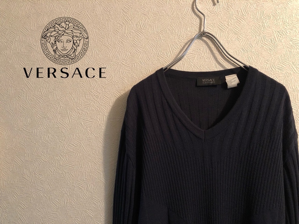 イタリア製 OLD VERSACE CLASSIC ヴェルサーチ ジグザグ リブ ニット #ANOMALY(セーター)｜売買されたオークション ...