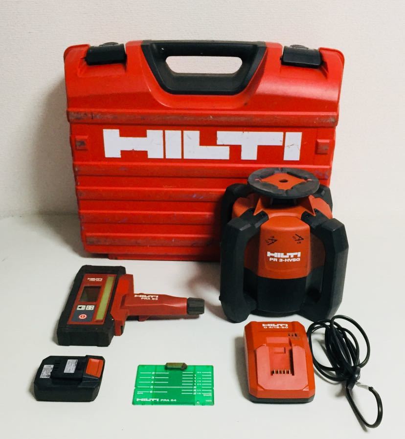 ヒルティ HILLTI 回転レーザー PR3-HVSG グリーンレーザー 10秒整準 レベル 矩出し 芯出し 定価約29万 m0529(光学 ...