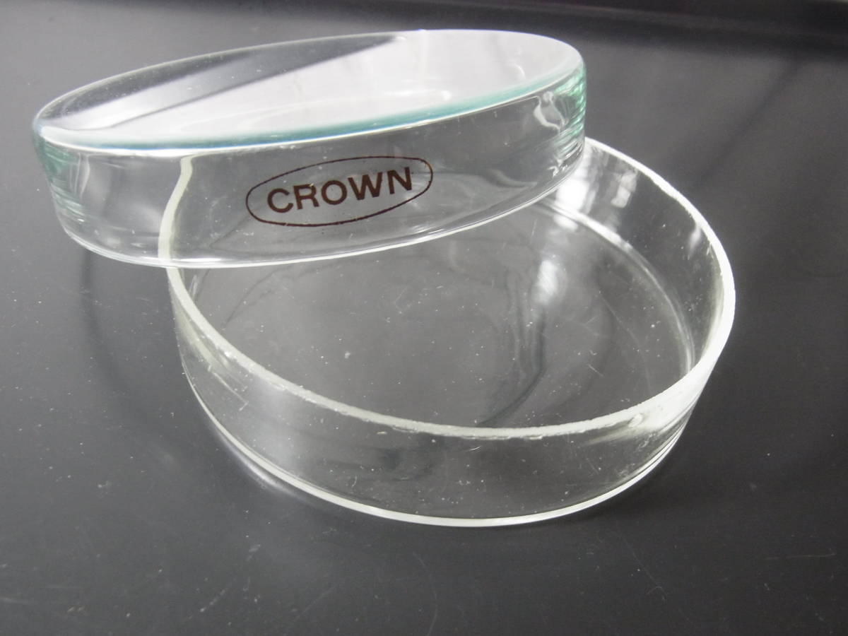 京都⑥ 年末年始格安スタート④：500円 TOKYO PETRI SCHALE / CROWN ガラスシャーレ 蓋付き 3セット 保管品(その ...