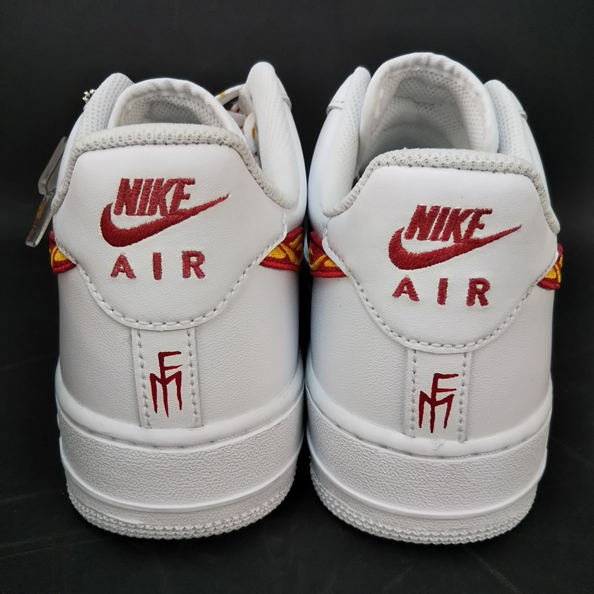 1円 NIKE ナイキ スニーカー エアフォース1 Tygaコラボ AF1 BURNING SKULLS STILL ALIVE 靴 シューズ ...