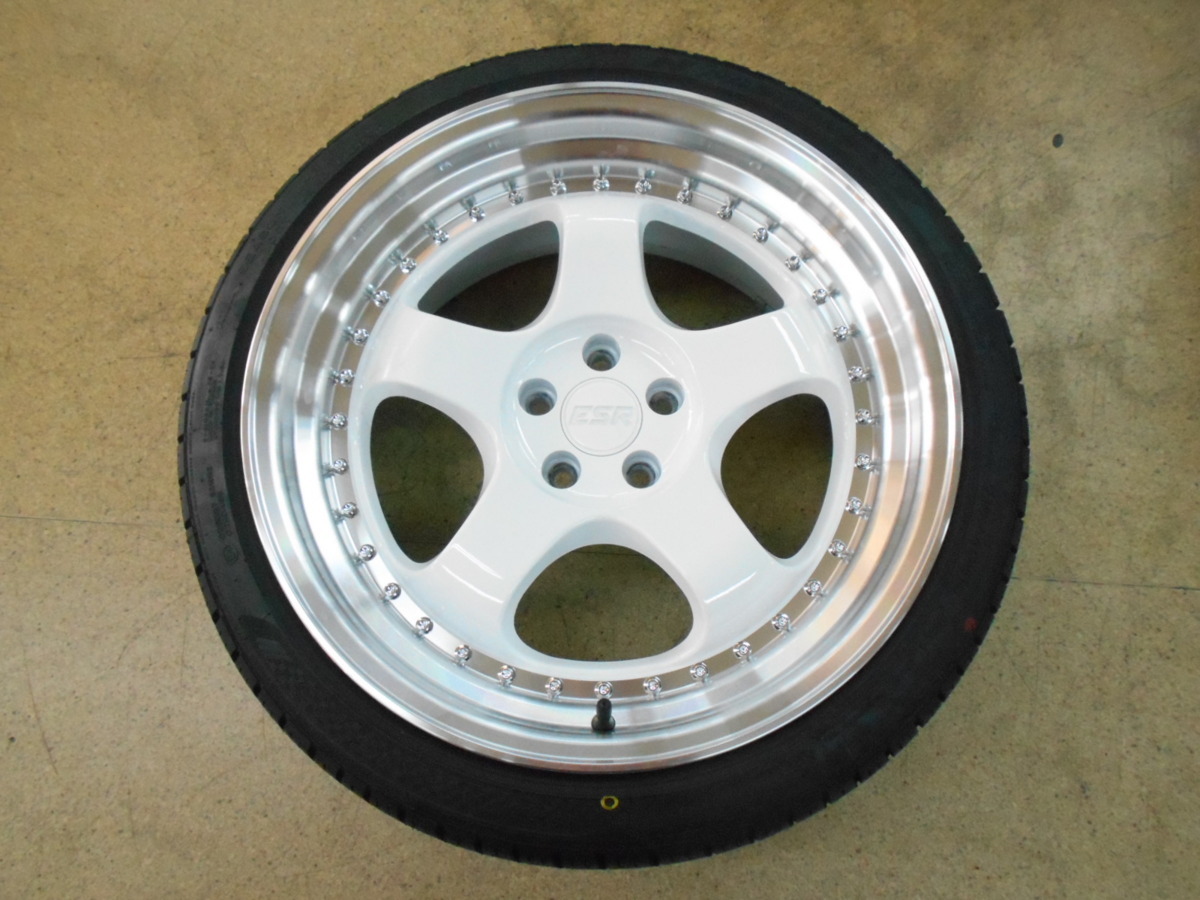 ESR SR06 + NANKANG NS-25 + NANKANG AS-2 18インチ 8.5J+30 9.5J+35 100-5穴 215/40R18 235/40R18 段リム/ 4本 ...