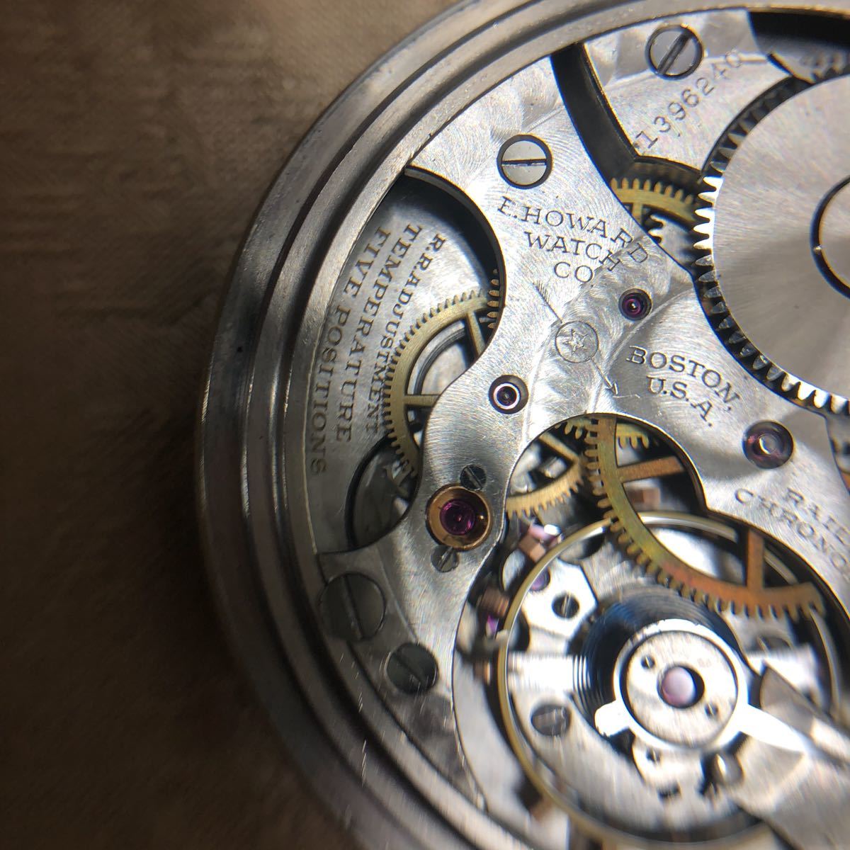 HOWARD/ハワード/21石/11SERIES/RAILROAD CHRONOMETER/懐中時計/手巻き/KEYSTONE/本物保証 ...