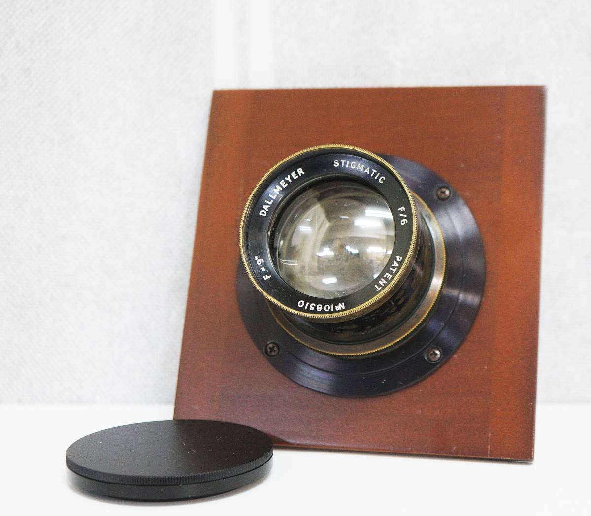 DALLMEYER/ダルメイヤー STIGMATIC 大判用レンズ F=9 F/6 木製ボード付属 レトロ アンティーク 訳あり 現状品 ③ ...