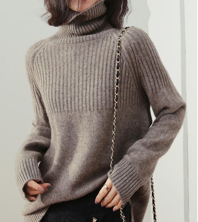 防寒良品 ウール レディース カジュアル トップス カシミヤ ニット ハイネック 厚い セーター 伸縮性有り M-069(Mサイズ)｜売買されたオークション情報、yahooの商品情報を ...