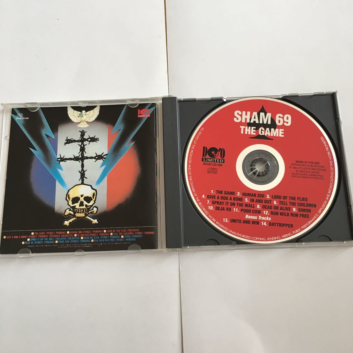 SHAM69 シャム69 THE GAME ボートラ2曲 UKパンク PUNK ストリートパンク Oi ジミー パーシー Jimmy ...