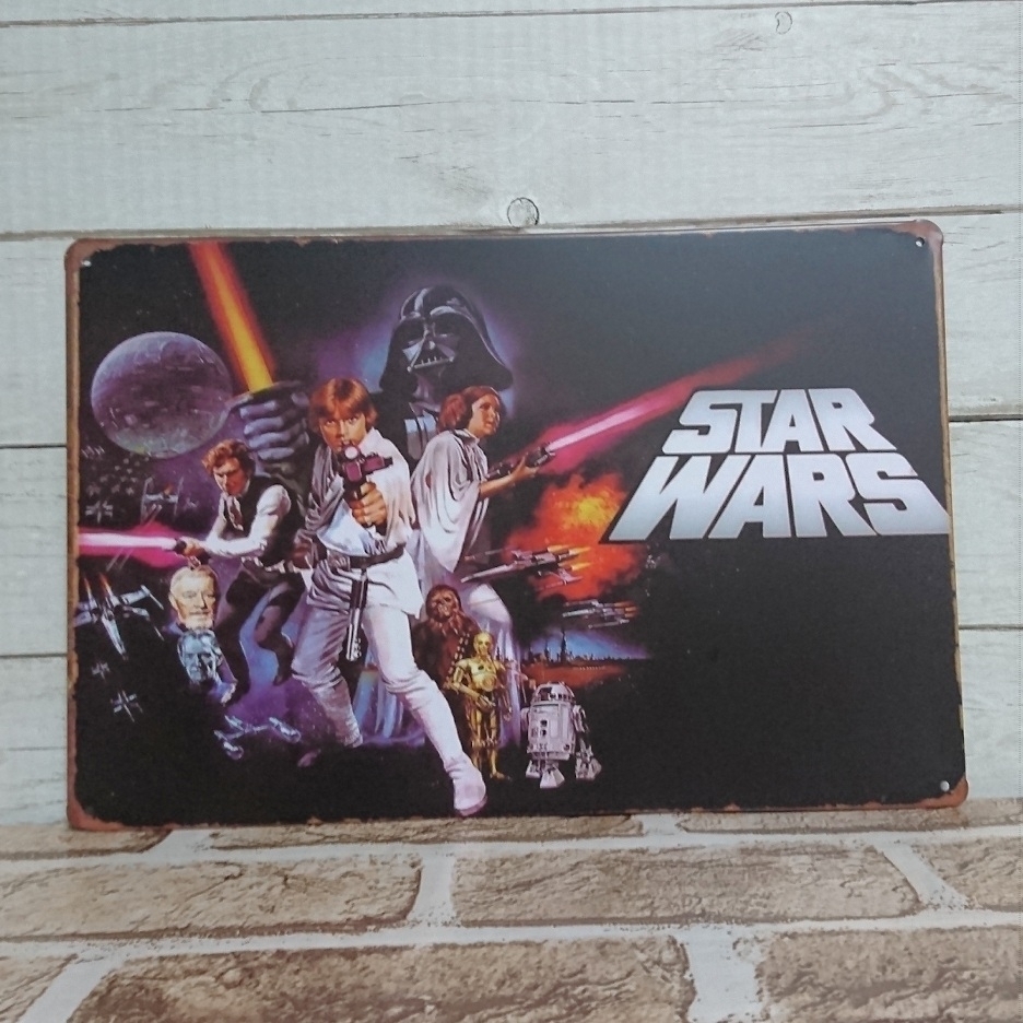 ブリキ看板 アメリカン ポスター スターウォーズ スペースオペラ ルーク スカイウォーカー ダース ベイダー kou 映画(その他)｜売買されたオークション情報、yahooの商品情報を ...