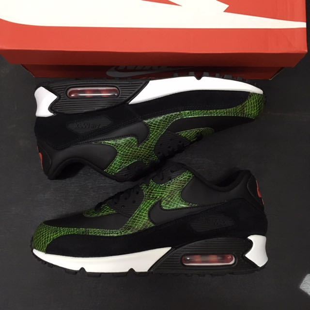 26.5cm NIKE AIR MAX 90 QS PYTHON SNAKE GREEN CD0916-001 ナイキ エア マックス ...