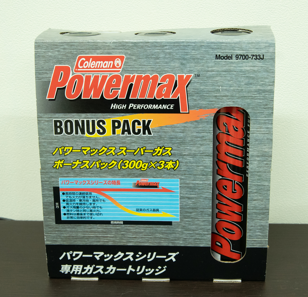 廃盤 Coleman コールマン 寒冷地用 PowerMax パワーマックス スーパーガス 300g 3本セット 9700-733J(燃料 ...