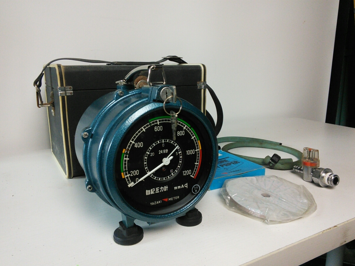 1021k 矢崎計器 自記圧力計 R1200-24M型 ケース付き 測定器 YAZAKI METER(その他)｜売買されたオークション情報 ...