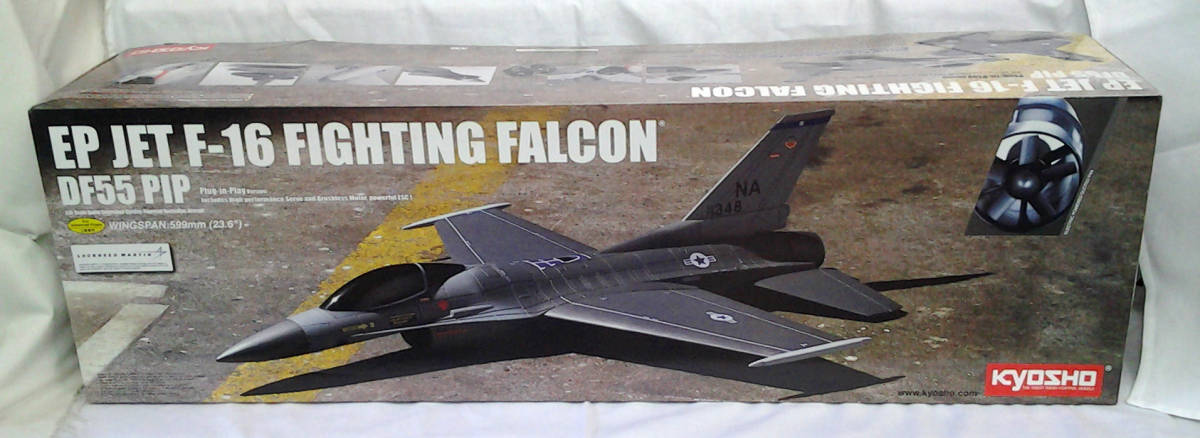 京商 KYOSHO 1/18 EP JET F-16 Fighting Falcon DF55 PIP EPジェット F-16 ファイティング ...