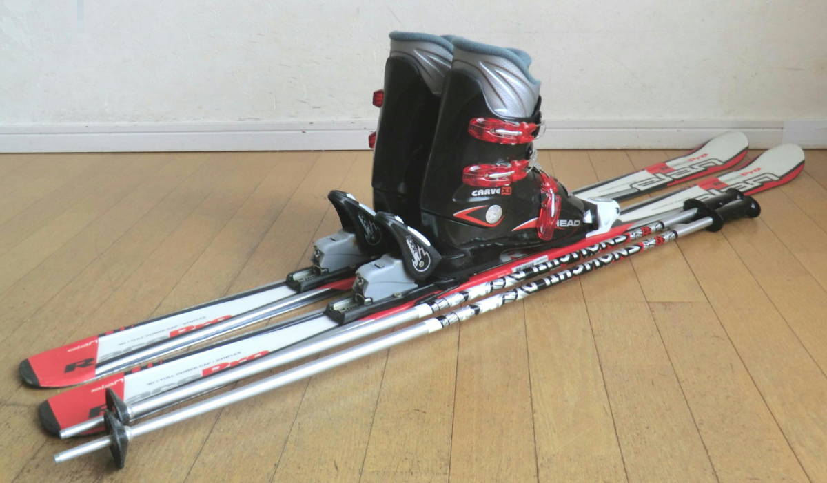 ELAN＋HEAD ジュニア用カービングスキー4点セット 板130/靴23-23.5 WAX済(板、ブーツセット)｜売買されたオークション情報 ...