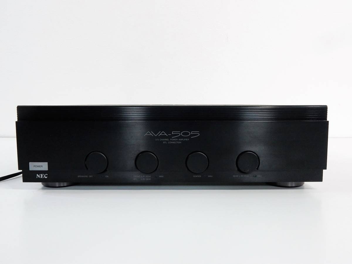 NEC POWER AMPLIFIER AVA-505 日本電気ホームエレクトロニクス パワーアンプ 動作未確認 現状品(NEC)｜売買された ...
