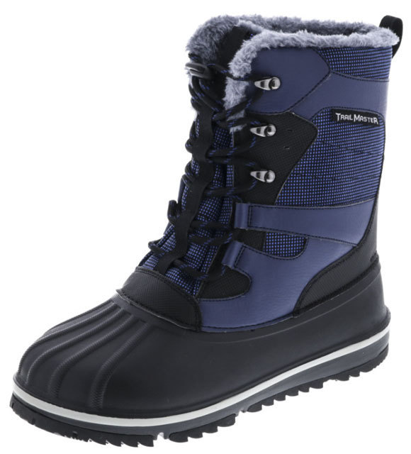 トレイルマスター TR-017 ダークブルー 25cm メンズ ブーツ スノーブーツ ビーンブーツ ウインターブーツ 靴 防水 防寒 紳士靴 ...