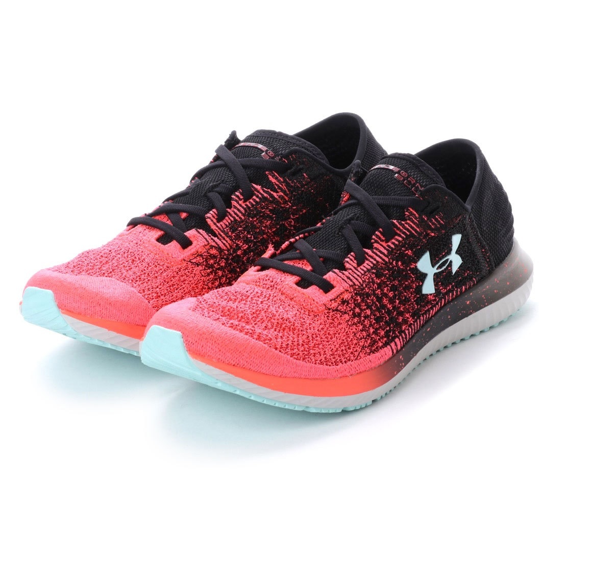 定価14300円 正規品アンダーアーマー高級軽量ジョギングシューズ アンダーアーマーUA THREADBORNE BLUR オレンジXブラック ...