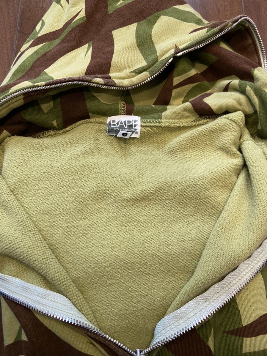 A BATHING APE BAPE マイロ トライバル パーカー Mサイズ アベイシングエイプ カモフラ 国旗 コラボ NIGO KAWS ...