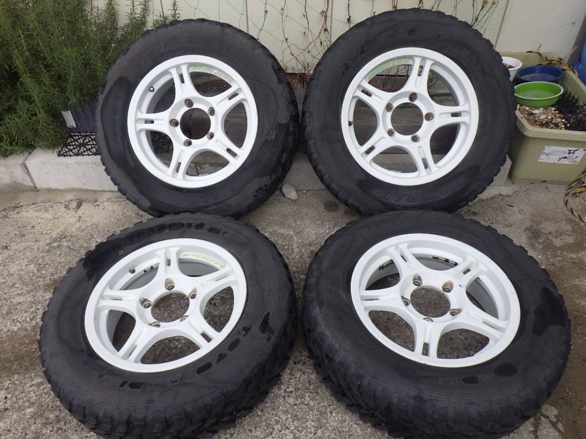 TOYO トランパス MT マッドテレーン 195R16 SSJ Racing アルミホイール 4本セット ジムニー(16インチ)｜売買された ...