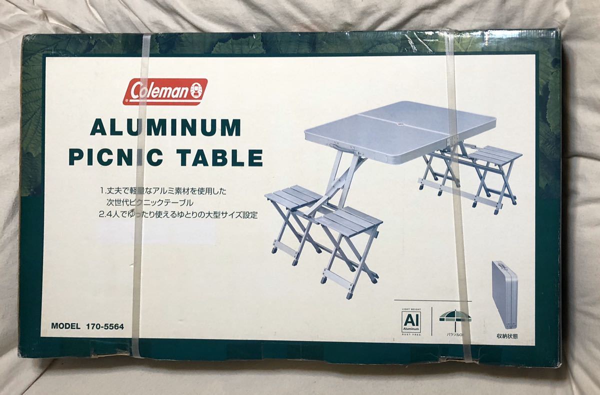 Coleman アルミ ピクニック テーブル ALMINIUM PICNIC TABLE MODEL 170-5564(コールマン)｜売買され ...