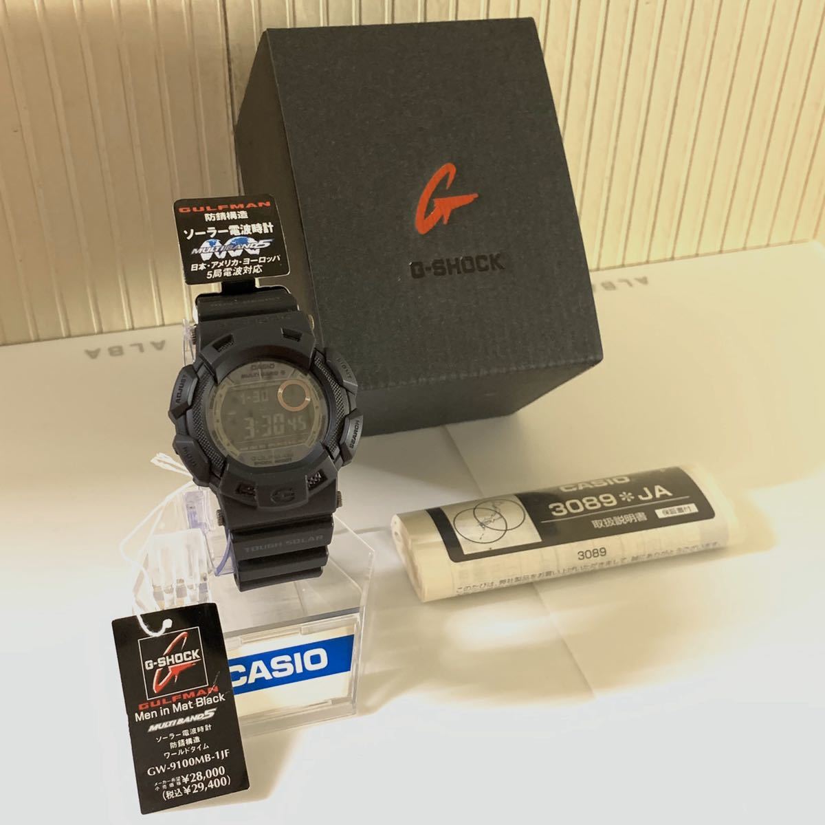 CASIO G-SHOCK GULFMAN Men in Mat Black GW-9100MB-1JF 反転液晶 電波ソーラー カシオ ...