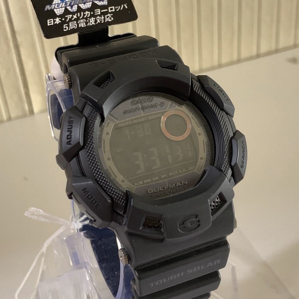 CASIO G-SHOCK GULFMAN Men in Mat Black GW-9100MB-1JF 反転液晶 電波ソーラー カシオ ...