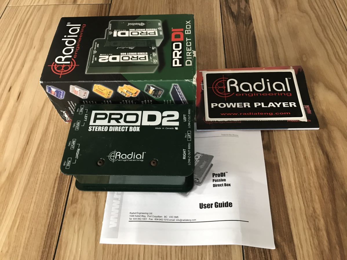 Radial PRO D2 ステレオDI パッシブ ナチュラルサウンド 箱付(DI（ダイレクトボックス）)｜売買されたオークション情報 ...