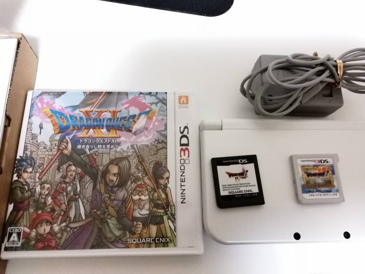 Newニンテンドー 3DS LL パールホワイト 本体 + DQ4 DQ7 DQ11 + ACアダプタ(ニンテンドー3DS LL本体)｜売買さ ...