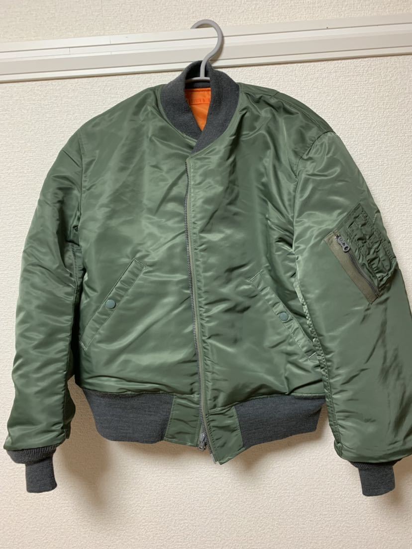 BUZZ RICKSONS バズリクソンズ BR13291 D-TYPE MA-1 リバーシブル フライトジャケット ブルゾン M カーキ×オレンジ メンズ(Mサイズ)｜売買されたオークション ...