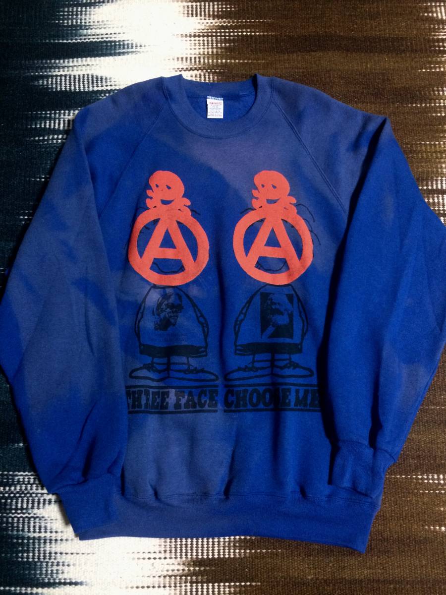 TWO FACE福岡限定CHOOSE ME×THREE FACE20SS新作手刷ANARCHY SWEAT size XL ...