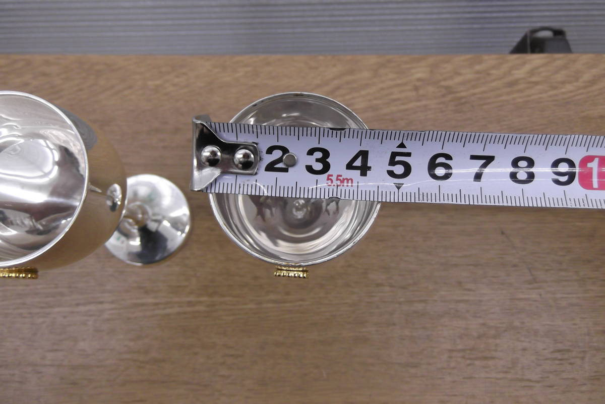 6802 GLEAMING HOUSE BUCKINGHAM グリーミングハウス バッキンガム 銀食器 シルバー ペア 菊紋章 グラス レトロ コレクション(酒器)｜売買されたオークション情報 ...