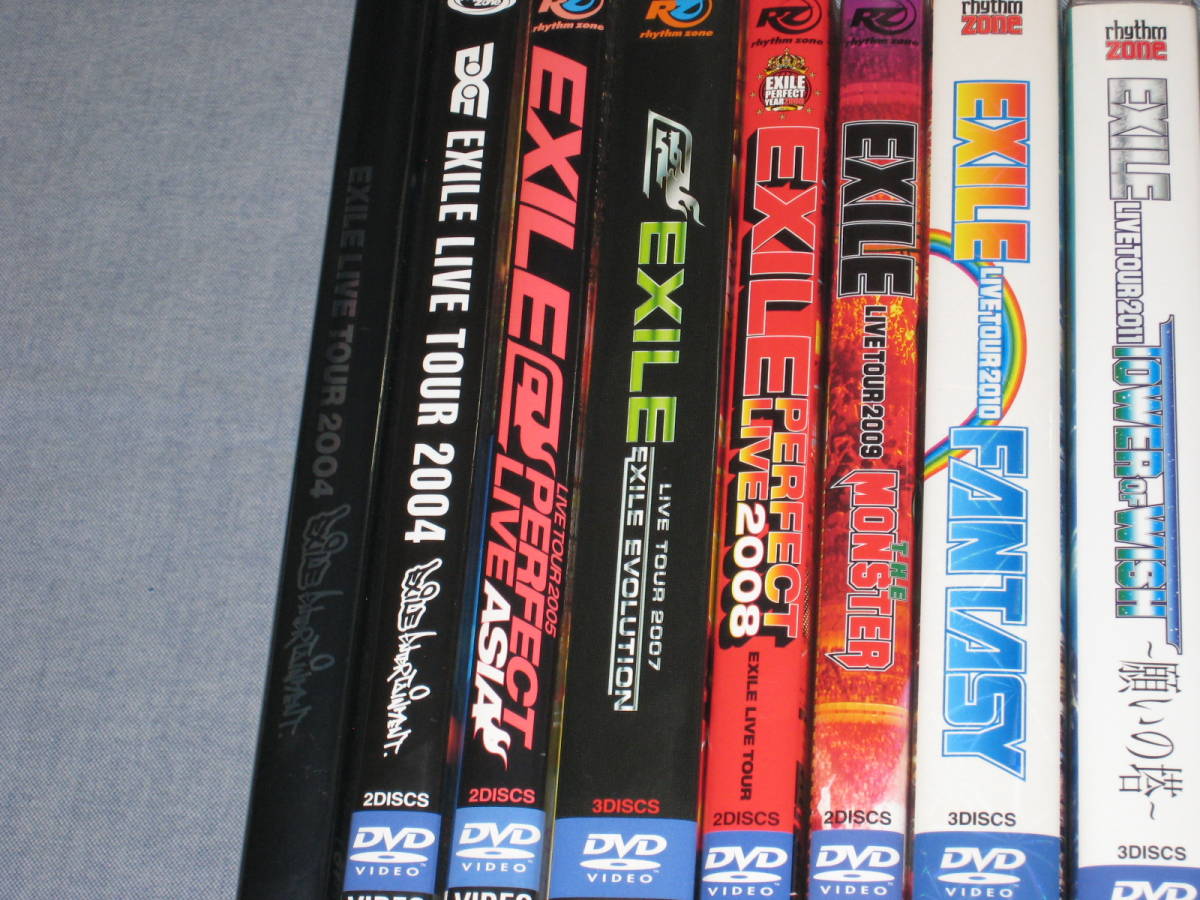 DVD＋Blu-ray EXILE LIVE TOUR ほか12巻セット 2004/2005/2007/2008/2009/2010/2011 ...