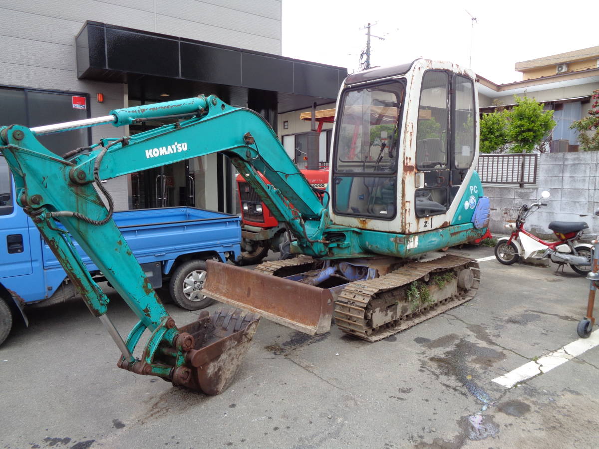 難あり 山形発 コマツ ユンボ バックホー PC25-1E KOMATSU エンジン始動OK 売切(建設機械、重機)｜売買されたオークション情報、yahooの商品情報をアーカイブ公開 ...
