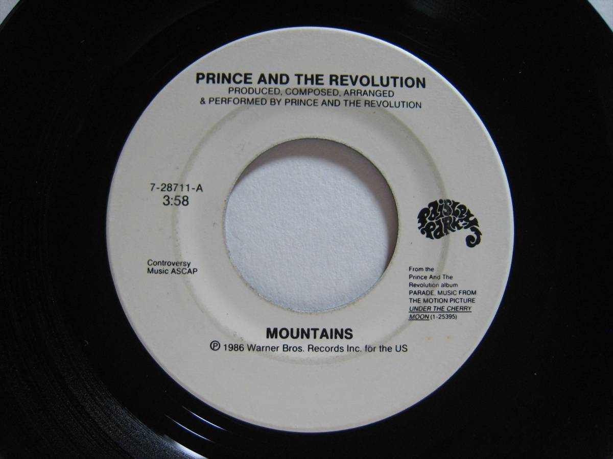 7” PRINCE AND THE REVOLUTION / MOUNTAINS US盤 プリンス＆ザ レヴォリューション マウンテンズ ...