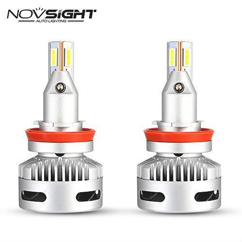 売れ筋 NOVSIGHT H8 H9 H11 H16 LED ヘッドライト 車検対応 高輝度 自動車LEDバルブ 冷却ファン内蔵 ...