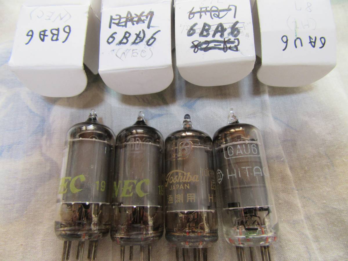 真空管 高周波増幅5極管 6AU6 6BA6 各1本 6BD6 2本 計4本(真空管)｜売買されたオークション情報、yahooの商品情報を ...