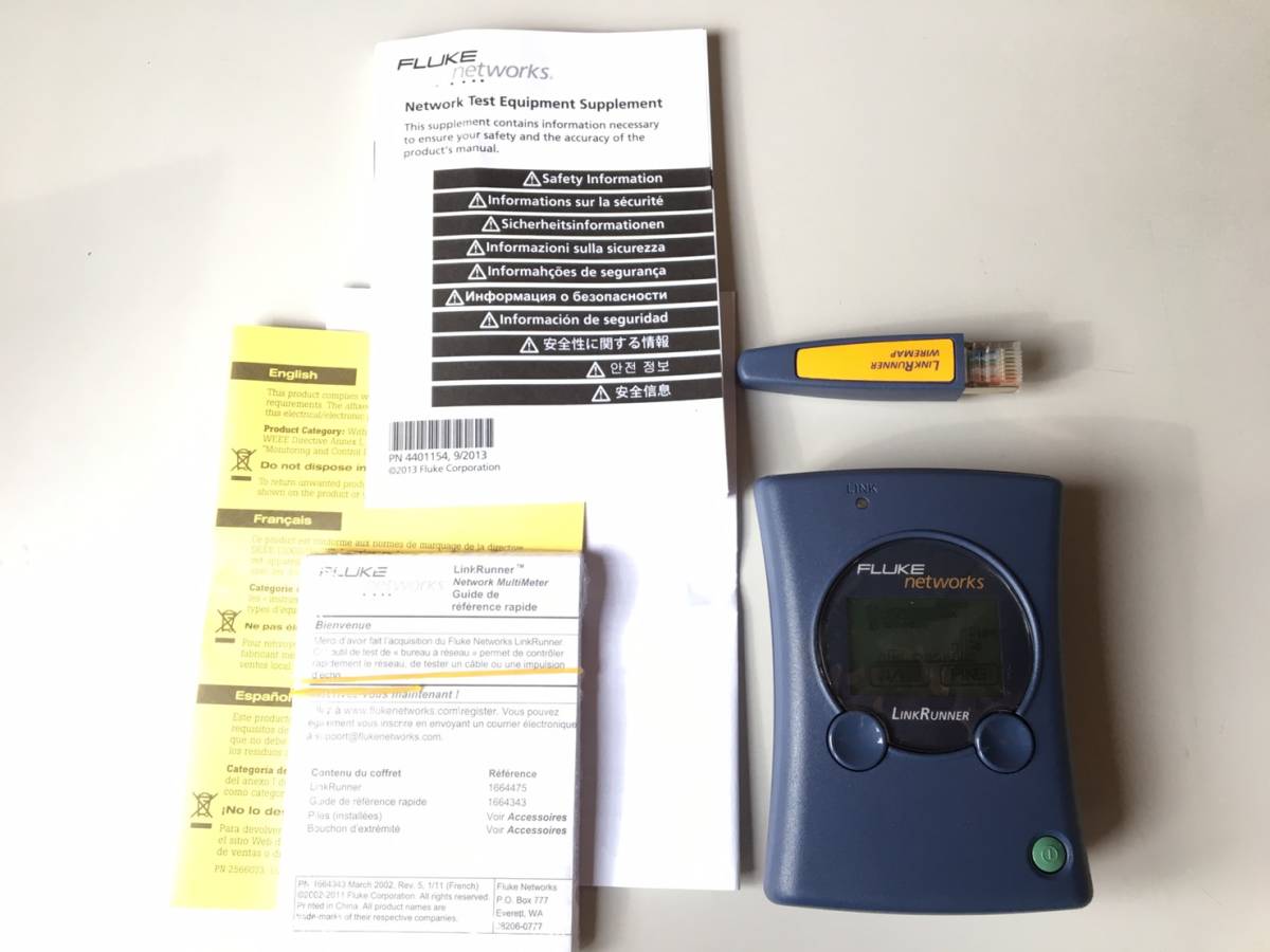 FLUKE NETWORKS LINKRUNNER リンクランナー LANテスター ほぼ に近い 箱付き(ネットワーク)｜売買されたオークション情報、yahooの商品情報をアーカイブ公開 ...
