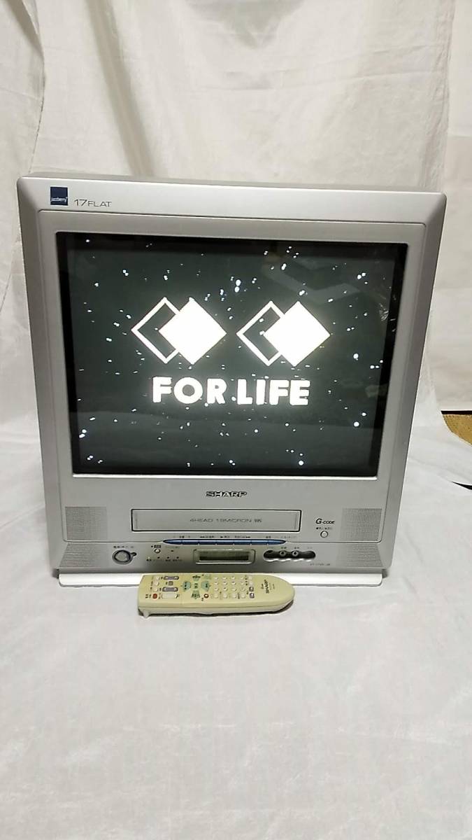 確認品 ブラウン管テレビ SHARP VT-17V6-JB テレビデオ リモコン付き(ビデオ内蔵型テレビ)｜売買されたオークション情報、yahooの商品情報をアーカイブ公開 - オークファン ...