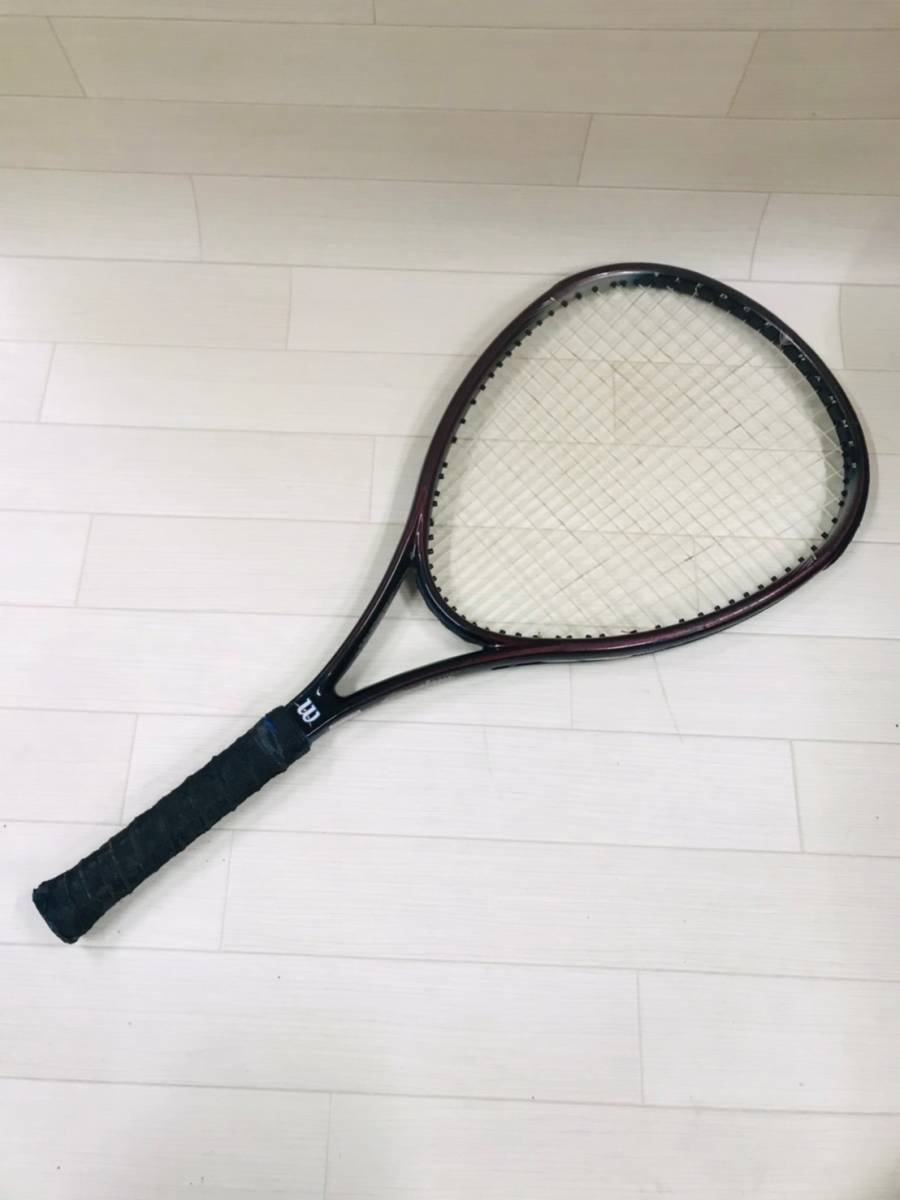 テニスラケット ウィルソン Wilson SLEDGE HAMMER 2.8 tennis 硬式ラケット racket 練習用 公式戦 ...