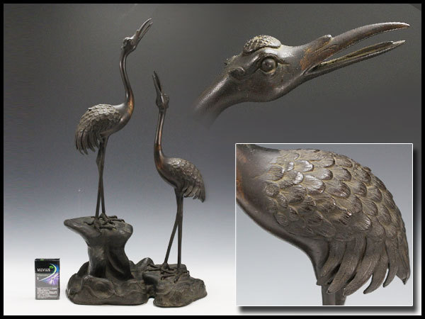 金閣 古銅 鍍金 双鶴 大香炉 置物 高64.5cm 旧家蔵出 BA534(その他)｜売買されたオークション情報、yahooの商品情報をアーカイブ公開 - オークファン（aucfan.com）