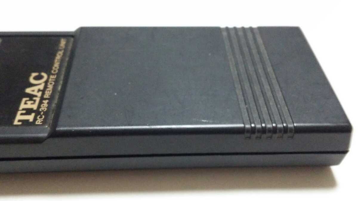 倉庫整理 ジャンク 赤外線発光確認済 TEAC V-7000 V-7010 V-8000S用 リモコン RC-394 REMOTE CONTROL UNIT RC394 for V7000 ...