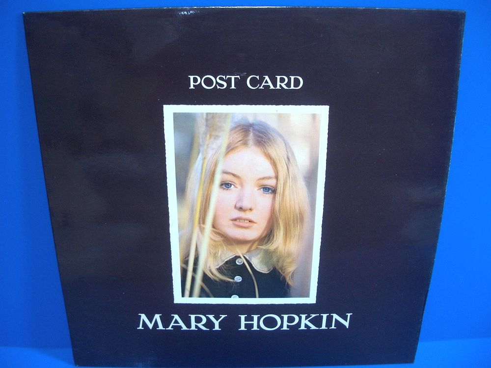 LP MARY HOPKINメリーホプキンPOSTCARD UK70s女性VOフォーク PAUL McCARTNEY英APPLE初回 ...
