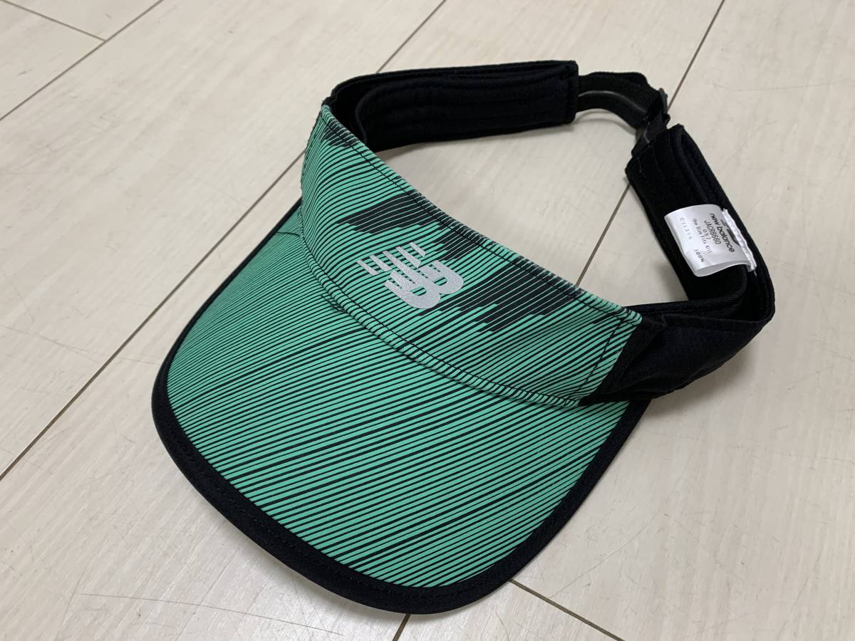 new barance ニューバランス美 HANZO ハンゾー ランニングサンバイザー ネオンエメラルド JACR8660(ウエア（男性用 ...