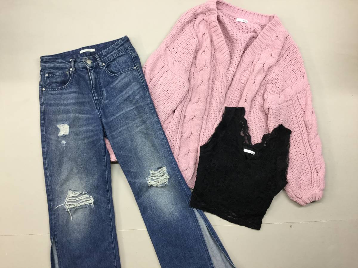 GYDA EVRIS EMODA など H277 moussy AvanLily RESEXXY SLY レディース22点まとめ タグ付き大量 ...