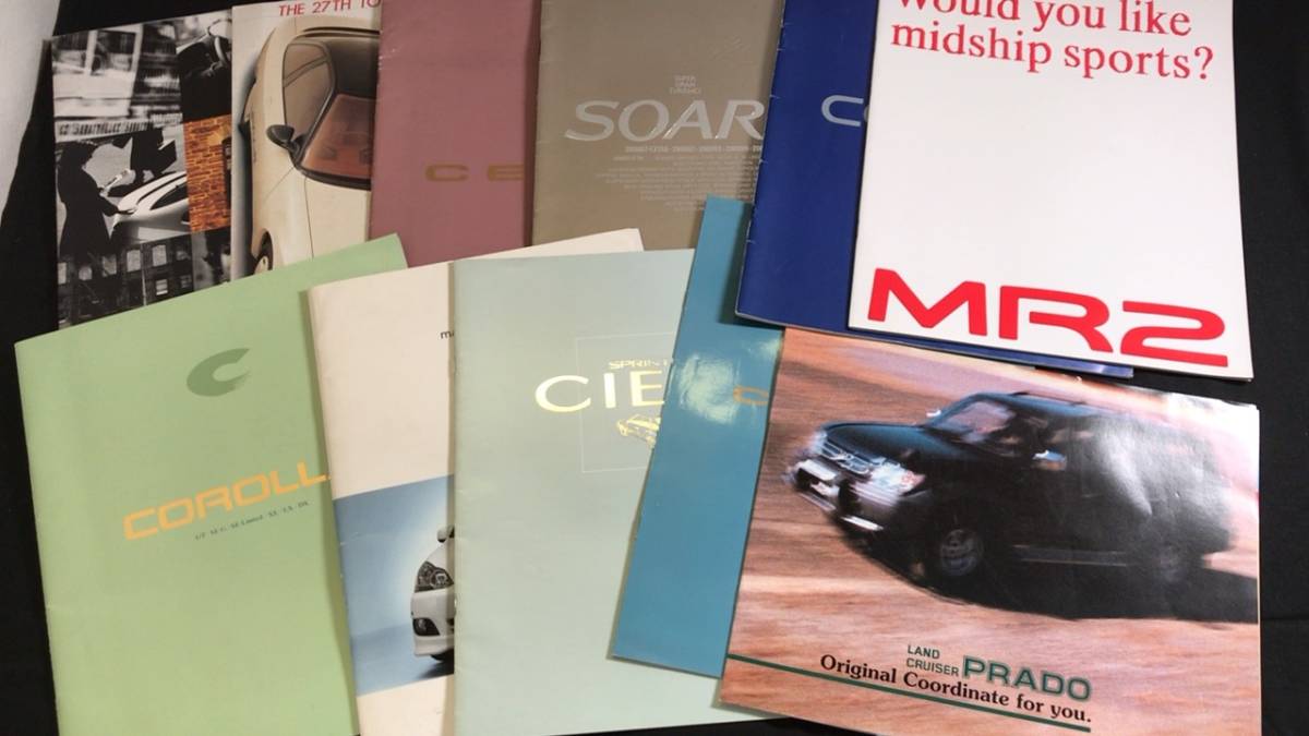 自動車カタログまとめて トヨタ MR2 セリカ ソアラ カリーナ カムリ コロナ ビスタ他 全41冊 検 旧車/設計図/部品/パーツ/ロゴデザイン(MR2)｜売買されたオークション情報 ...