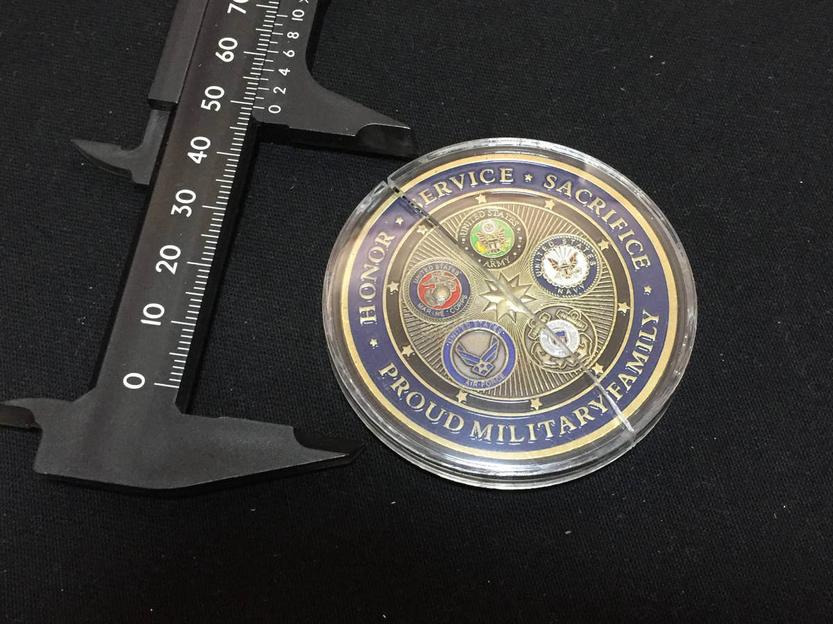 S83 US proud military family 大型記念コインメダル1枚 重さ約46g(アジア)｜売買されたオークション情報、yahooの商品情報をアーカイブ公開 - オークファン ...