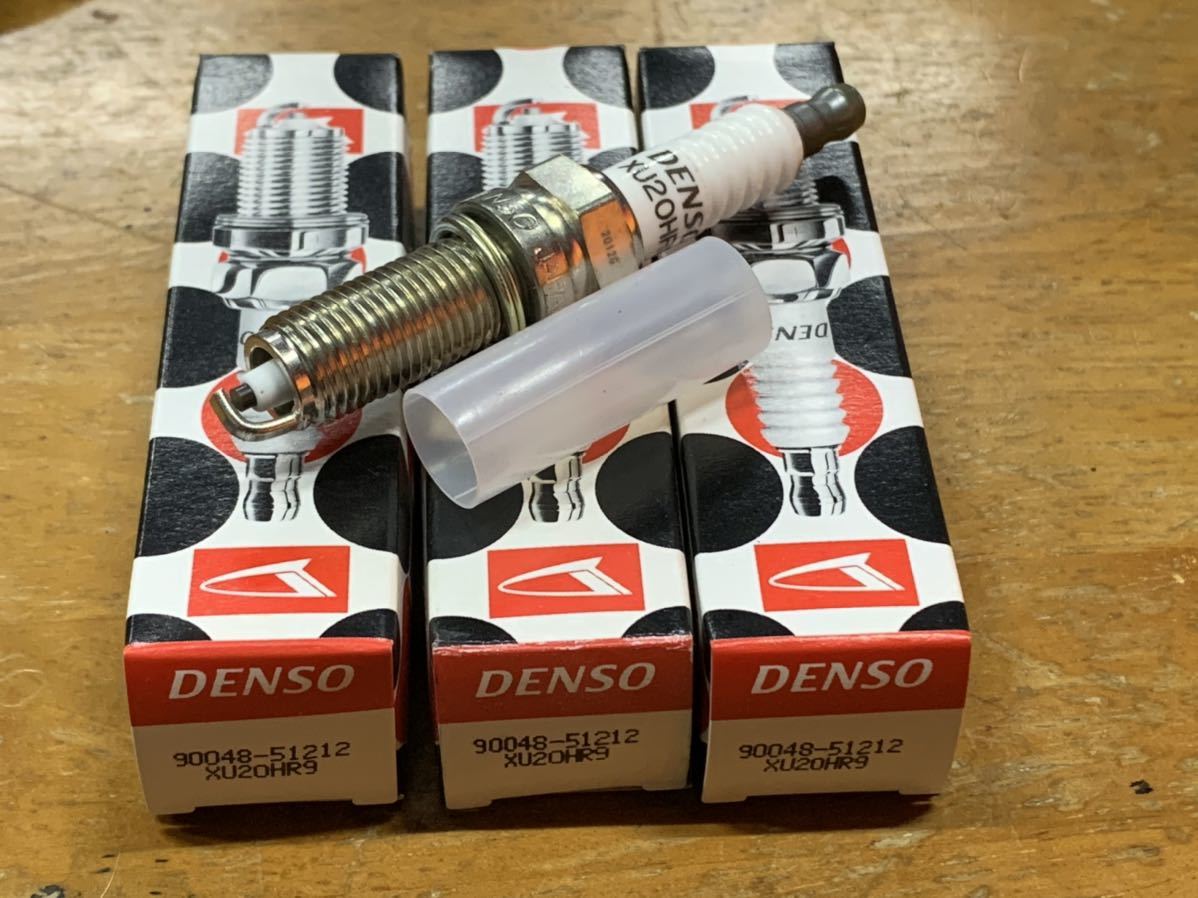 ダイハツ 純正 スパークプラグ DENSO XU20HR9 V9110-3486 90048-51212 3本セット LKR6C(スパーク ...